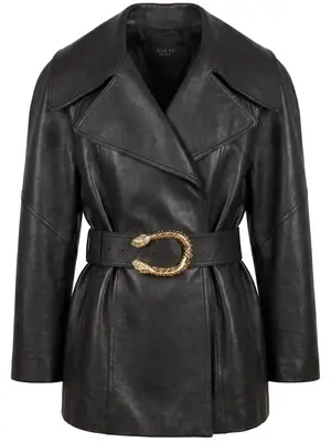 Gucci Leather Trench