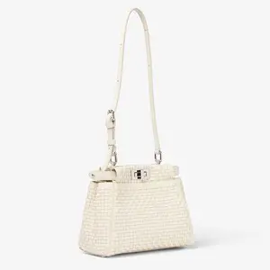 Fendi My Peekaboo Woven Calfskin Bag