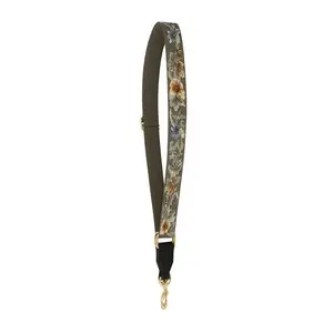 Fendi Embroidered Floral Strap You Shoulder Strap