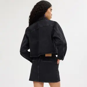 COACH OUTLET Cropped Denim Button Down In Organic Cotton