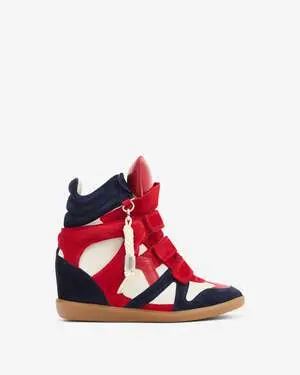 Isabel Marant Étoile Bekett Wedge Sneakers - Red-navy