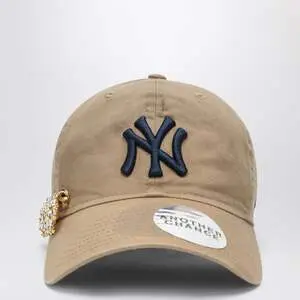 ANOTHER CHANCE Embellished Baseball Cap - Beige