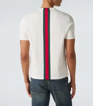 Gucci Web Stripe Cotton T-shirt