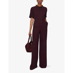 JOSEPH Atheris Tie-waist Crepe Top