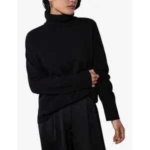 Whistles Roll-neck Knitted Cashmere Jumper