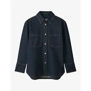 JOSEPH Idar Chest-pocket Denim Shirt - Deep Indigo