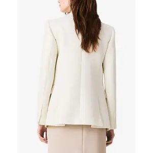 Maje Tailored Double-breasted Wool-blend Blazer
