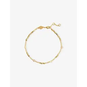 Anni Lu Clemence 18ct Gold-plated Brass And Glass Bead Bracelet - Speckle