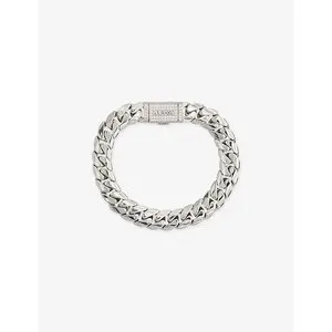 DARKAI Cuban 18ct Gold-plated Stainless-steel Bracelet - White