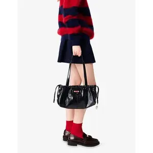 Maje Leather Shoulder Bag