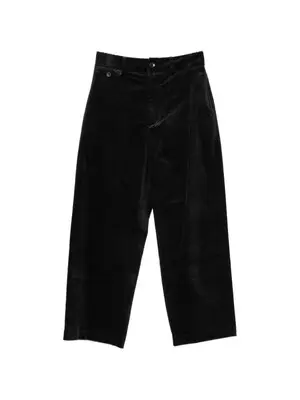 NICHOLSON & NICHOLSON Cotton Trousers - Black