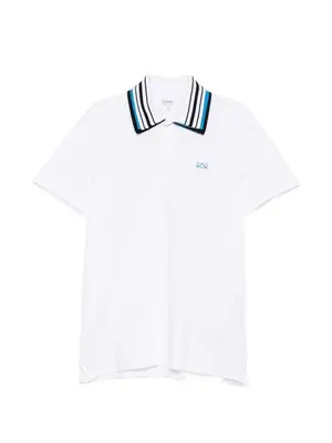 Loewe Anagram Cotton Polo Shirt - White