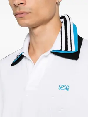 Loewe Anagram Cotton Polo Shirt