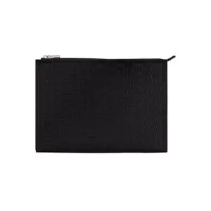 Kith Monogram Vachetta Leather Zip Pouch - Black