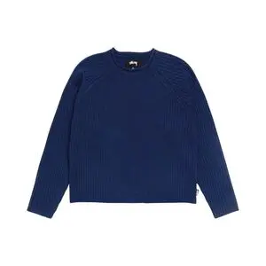 StÜssy Merino Ribbed Pullover - Blue