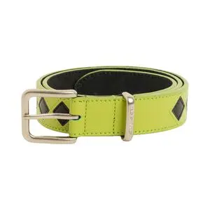 StÜssy Argyle Leather Belt - Green