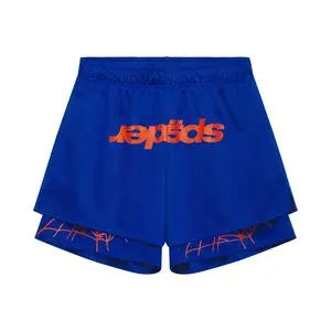 SP5DER Mesh Double Layer Short - Blue