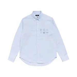 StÜssy Junya Button Down Shirt 'saxe - Blue