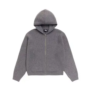 StÜssy Waffle Cashmere Zip Hood Sweater