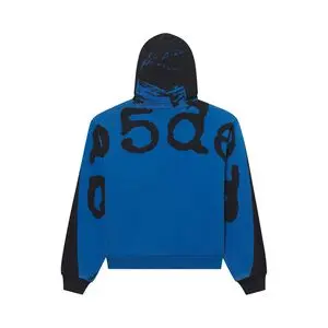 SP5DER Overprint Zip Hoodie 'onyx - Black