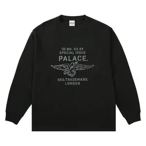 PALACE Dove Stamp Waffle Long-sleeve - Black