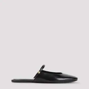 Celine Goat Leather Ballerina Flats - Black
