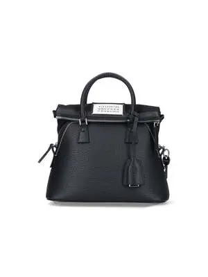 MAISON MARGIELA Cow Leather Shoulder Bag - Black