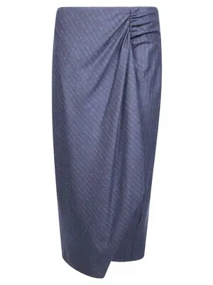 Pinko Capena Flanella Mini Skirt - Blu