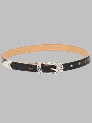 Our Legacy Leather Belt With Minimal Buckle