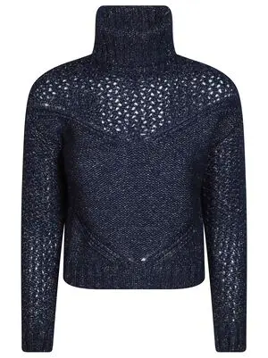 Herno Hooded Zip-up Jacket With Padded Sleeves And Fringed Hem - Blu
