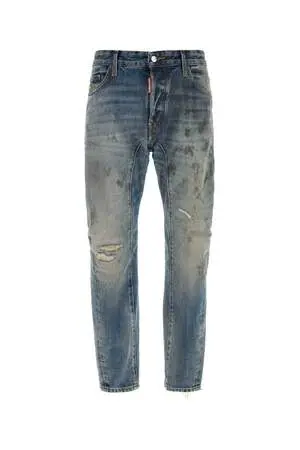 Dsquared2 Distressed Denim Jeans - Blue