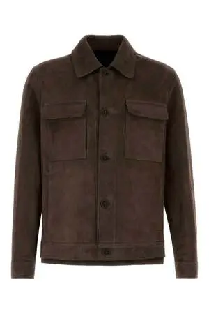 SALVATORE SANTORO Santoro Suede Jacket For Men