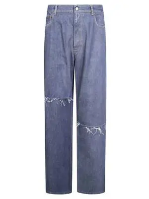 MAISON MARGIELA Five-pocket Cotton Pants - Blu