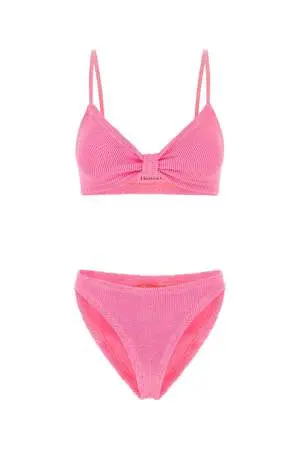 Hunza G Alicia Bikini In Stretch Nylon - Pink
