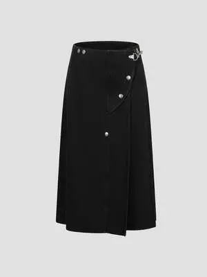 Marni Mini Skirt In 100% Cotton Woven - Black