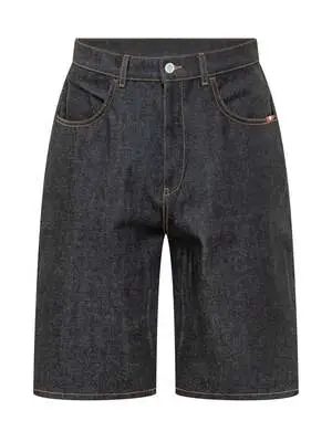 AMISH SUPPLIES Bermuda Shorts With Button Closure - Raw Denim