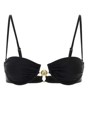 REINA OLGA Stretch Nylon Bikini Top Hammond 2.0 - Black