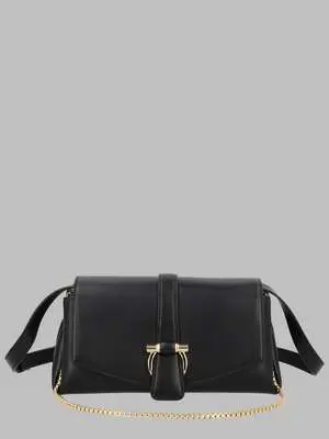 FERRAGAMO Structured Shoulder Bag With Gold-tone Hardware