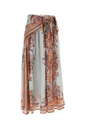 Zimmermann Silk Aster Skirt - Printed