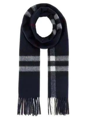 Burberry Embroidered Cashmere Scarf 168 Cm X 30 Cm - Checked