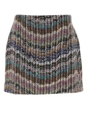 Missoni Embroidered Boucle Loop Mini Skirt