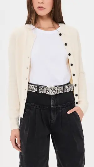 Isabel Marant Étoile Holis Pony Hair Leather Belt