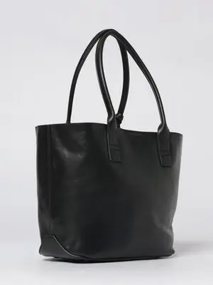 Hogan Address Small Calf Leather Tote Bag With Embossed Logo And Removable Pouch