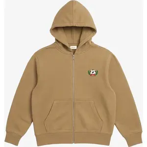 LOTTO Match Day Organic Cotton Full Zip Hoodie - Tan