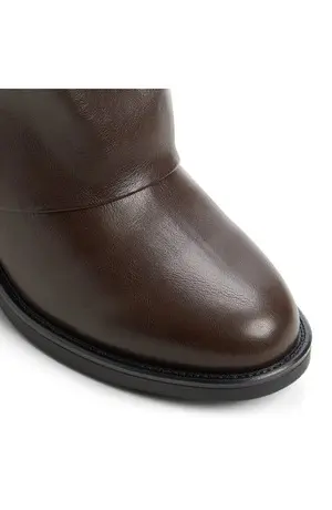Aldo Eloewiel Faux Leather Knee High Boot - Dark Brown