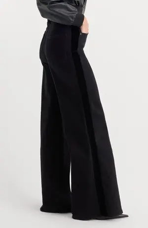 Good American Good Waist High Waist Palazzo Wide Leg Jeans