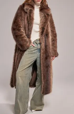 AZALEA WANG Cersei Faux Fur Jacket