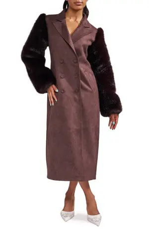 Azalea Wang Notched Lapel Coats For Women