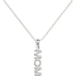 MADE BY MARY Mom Charm Necklace - Silver