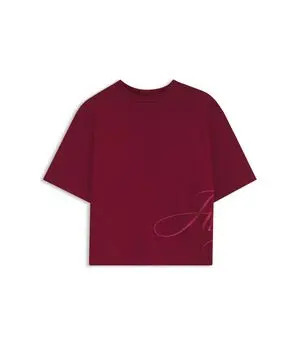 Hugo Cotton-jersey T-shirt With Oversized Logo Embroidery